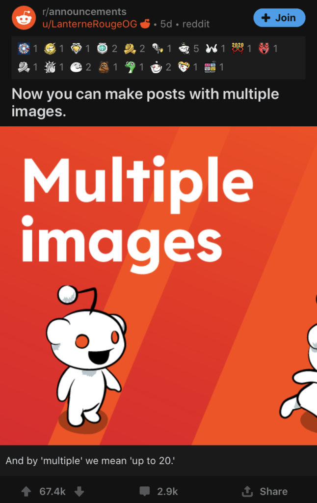reddit multiple images in one post update - Spark Growth